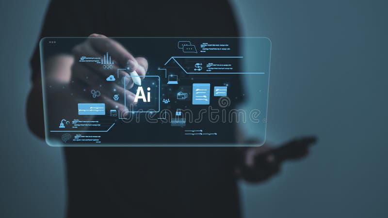 Humans are Using Pens To Interact with AI Stock Photo - Image of ...