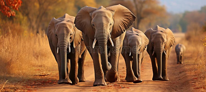 Humans and Wildlife Coexisting in Nature, Preserving Environment for ...