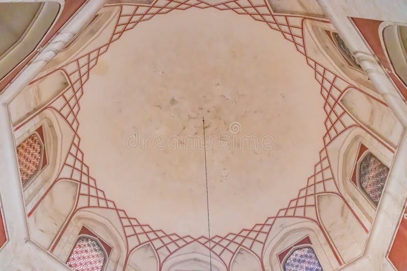 Humayun Tomb Inside View at Morning from Unique Perspective Stock Photo ...