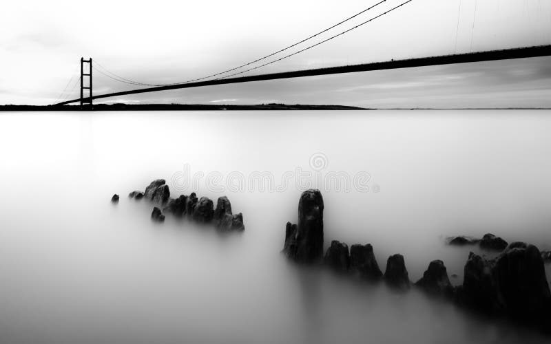 The Humber Bridge from Hessle Foreshore Stock Image - Image of bridge ...