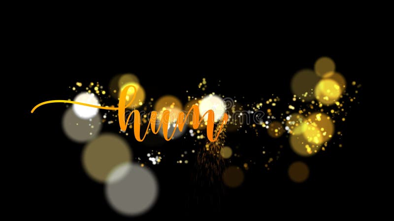 Humble Animation Text with Dust Sprinkle Particle Effect on Black ...