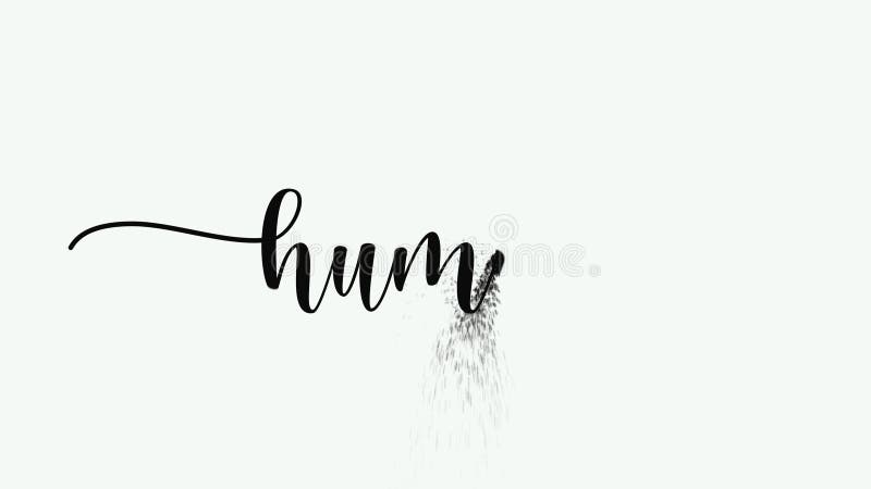Humble Animation Text with Dust Sprinkle Particle Effect on Black ...