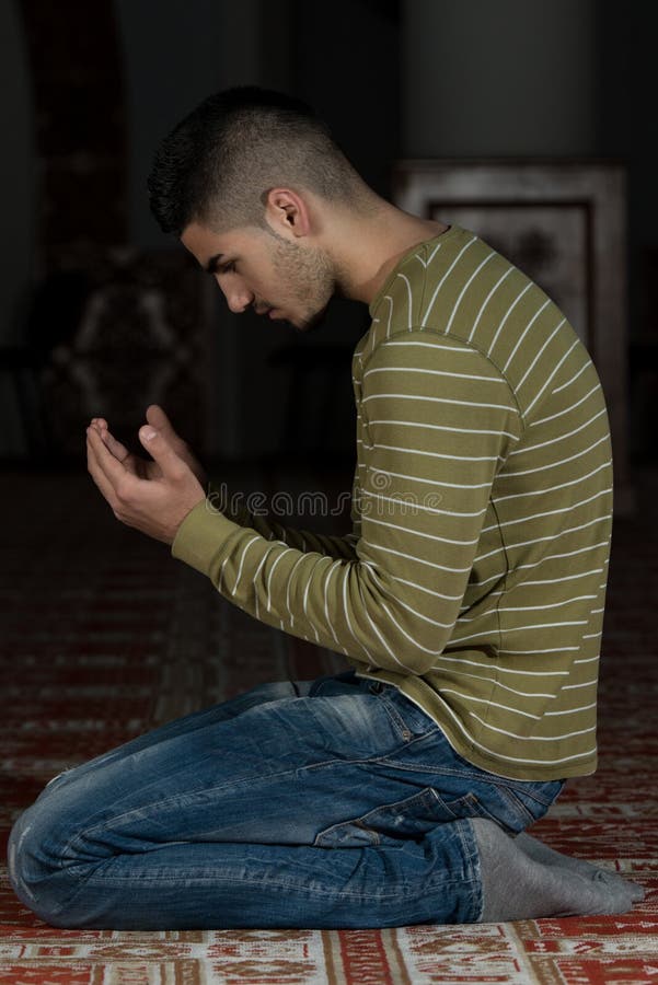 Humble Muslim Prayer stock photo. Image of emotion, allah - 38730452