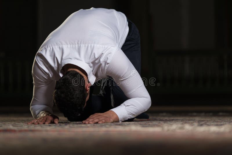 Humble Muslim Prayer stock photo. Image of ethnic, beard - 73962764
