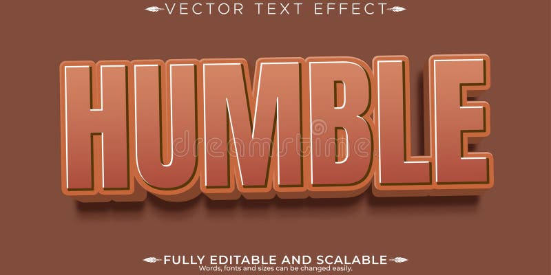 Humble Text Effect, Editable Trendy and Modern Customizable Font Style ...