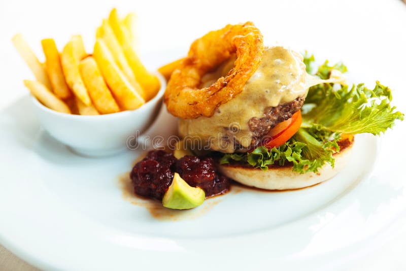 Humburger stock image. Image of table, potato, cooked - 55165851