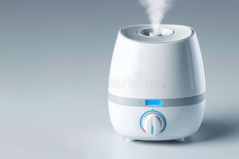 Humidifier on a Clean Background. Space for Text. Stock Image - Image ...