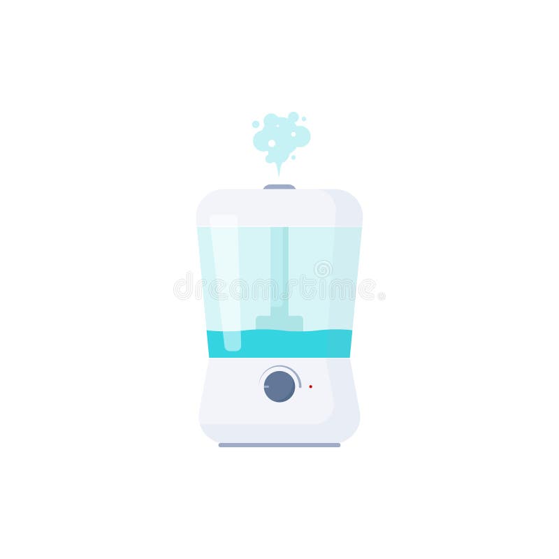 Humidifier for Home with Outgoing Steam. Humidifier Air Diffuser Icon ...