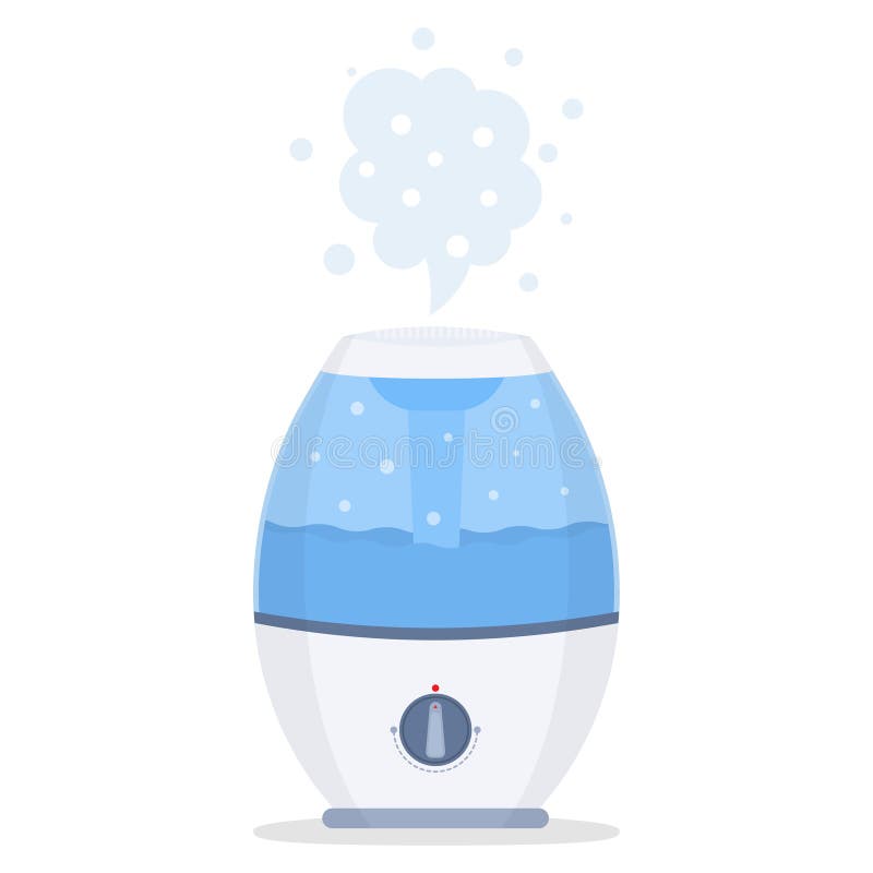 Humidifier for Home. Ultrasonic Humidifier Air Diffuser Stock Vector ...