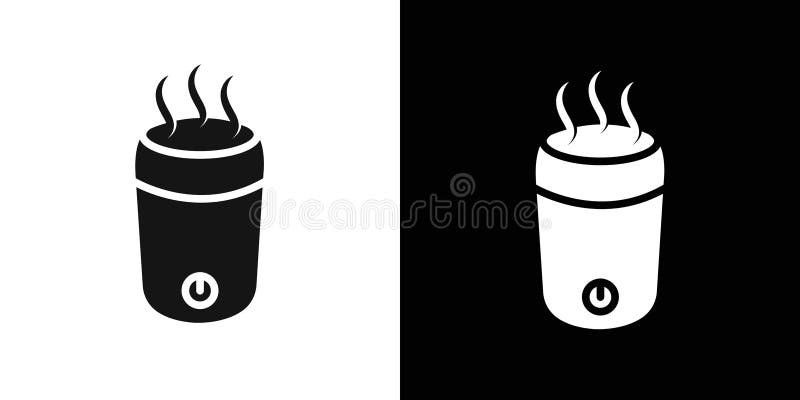 Humidifier Icon Flat Vector Set Outline Stock Vector - Illustration of ...