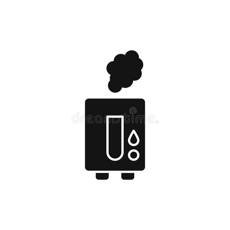 Humidifier Icon Symbol on White Background Stock Illustration ...