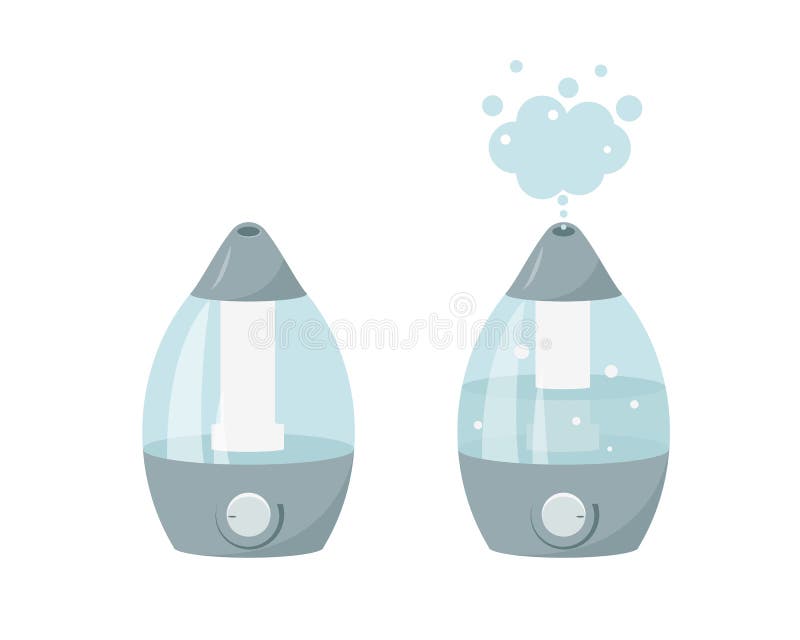 Humidifier Icon Set. Contour Humidifier Vector Illustration. Isolated ...