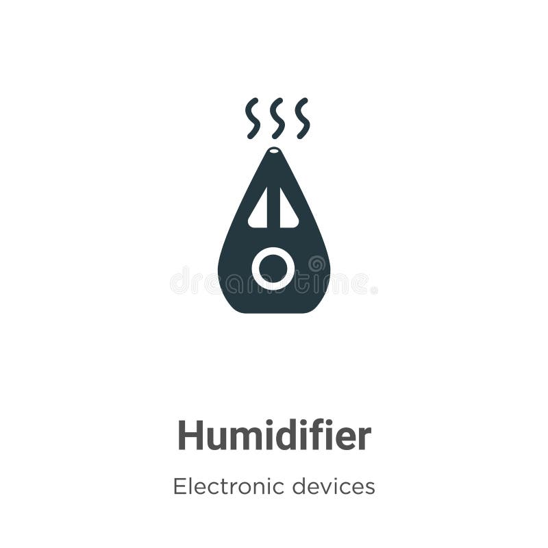 Humidifier Vector Icon on White Background. Flat Vector Humidifier Icon ...
