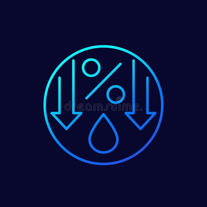 Humidity, Water Control Icons Set Stock Vector - Illustration of ...