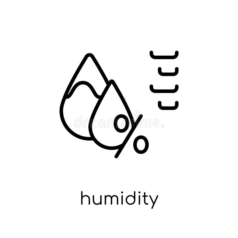 Humidity Icon from Collection. Stock Vector - Illustration of vector ...