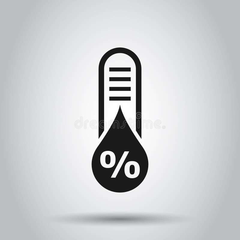 Humidity Icon in Comic Style. Climate Vector Cartoon Illustration on ...