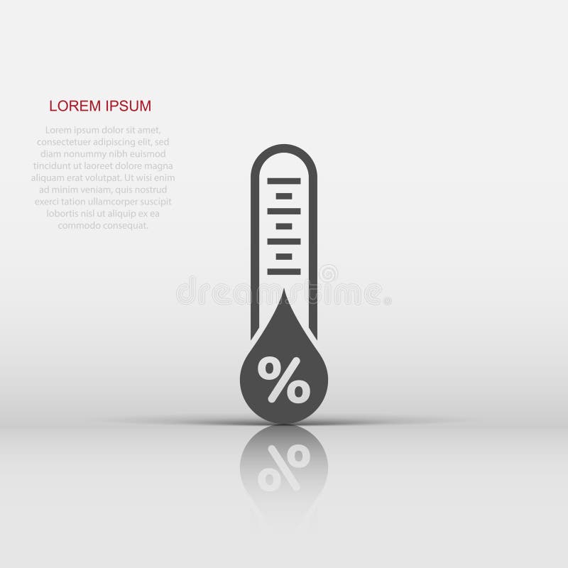 Humidity Icon in Transparent Style. Climate Vector Illustration on ...