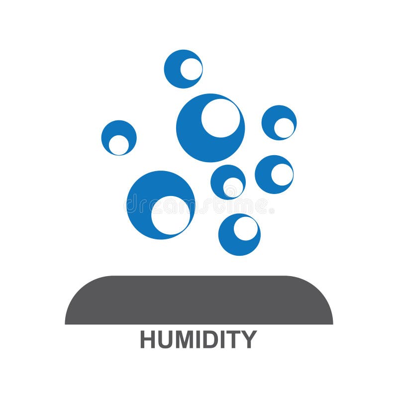 Humidity icon stock vector. Illustration of presentation - 285143854