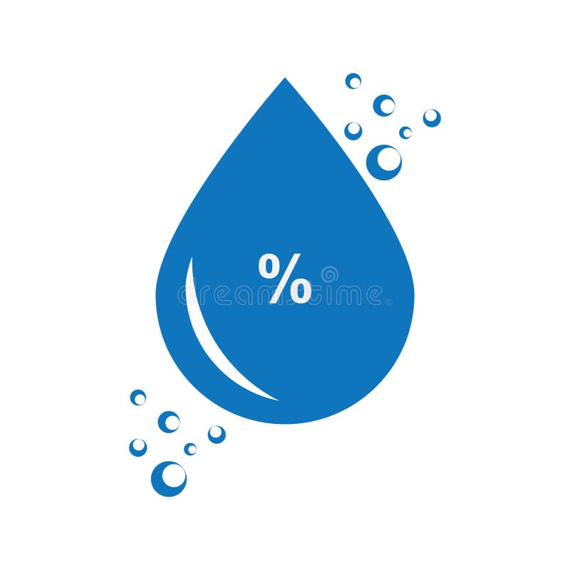 Humidity icon stock vector. Illustration of noniron - 285143878