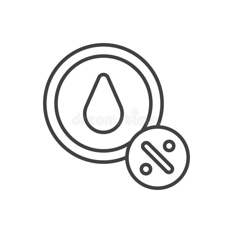 Humidity Icon stock vector. Illustration of rain, sign - 374454475