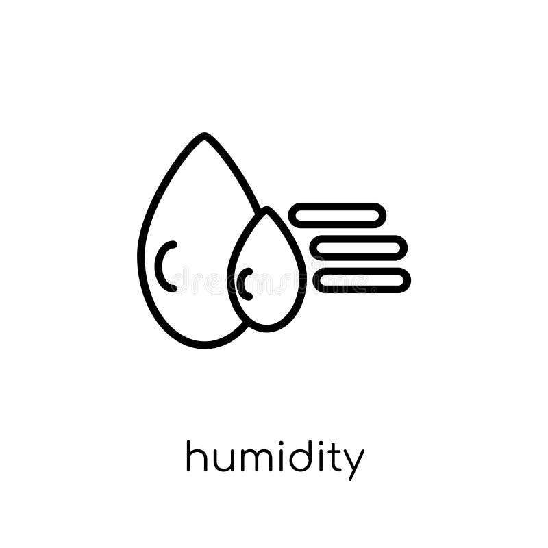 Humidity Icon. Trendy Modern Flat Linear Vector Humidity Icon on Stock ...
