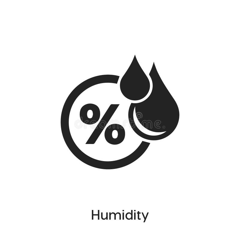 Humidity Icon Vector. Humidity Icon Vector Symbol Illustration. Modern ...