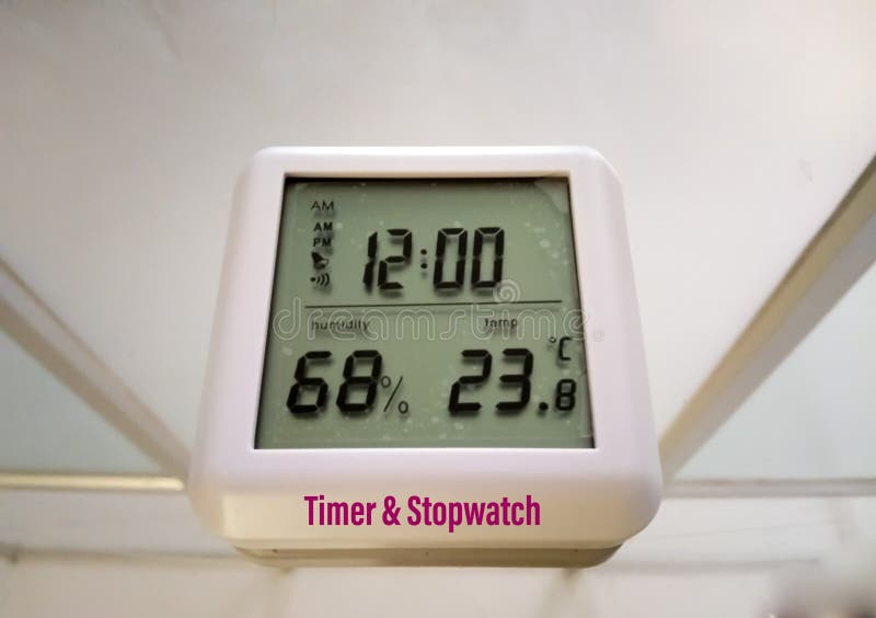Humidity Indicator is Indicated on the Hygrometer of the Device. Stock ...
