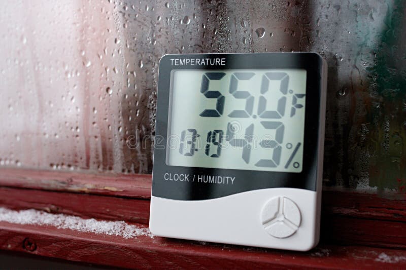 Humidity Indicator is Indicated on the Hygrometer of the Device. an ...