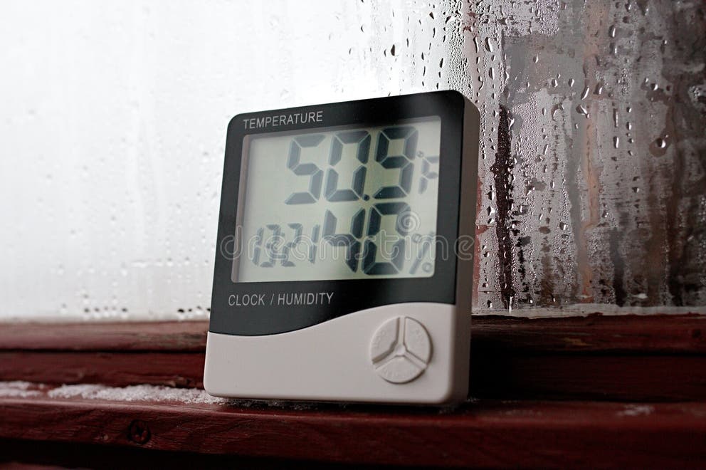 Humidity Indicator is Indicated on the Hygrometer of the Device. an ...