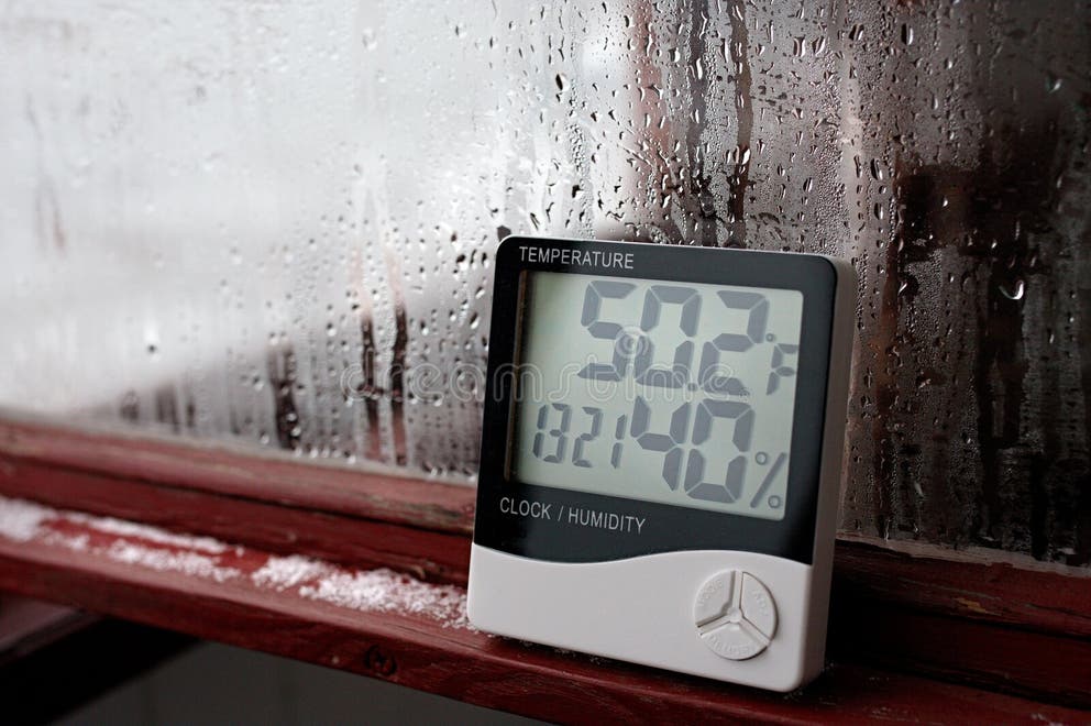 Humidity Indicator is Indicated on the Hygrometer of the Device. an ...