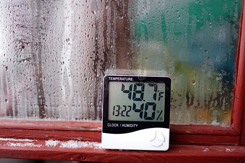 Humidity Indicator is Indicated on the Hygrometer of the Device. an ...