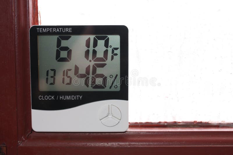 Humidity Indicator is Indicated on the Hygrometer of the Device. an ...