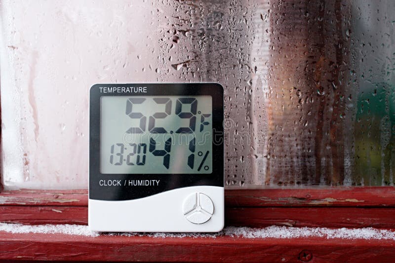 Humidity Indicator is Indicated on the Hygrometer of the Device. an ...