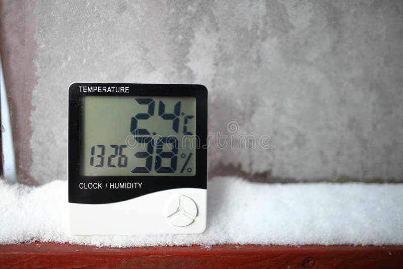 The Humidity Indicator is Indicated on a Hygrometer Installed on the ...