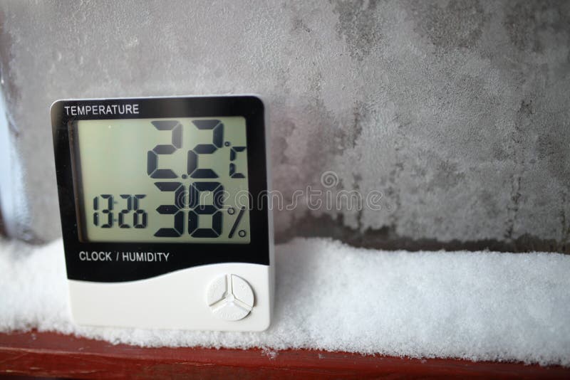 The Humidity Indicator is Indicated on a Hygrometer Installed on the ...