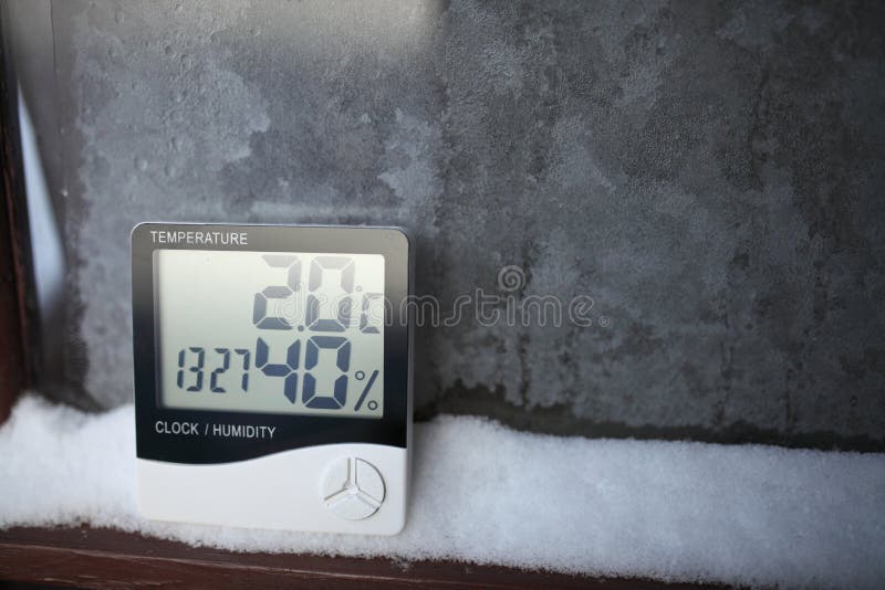 The Humidity Indicator is Indicated on a Hygrometer Installed on the ...