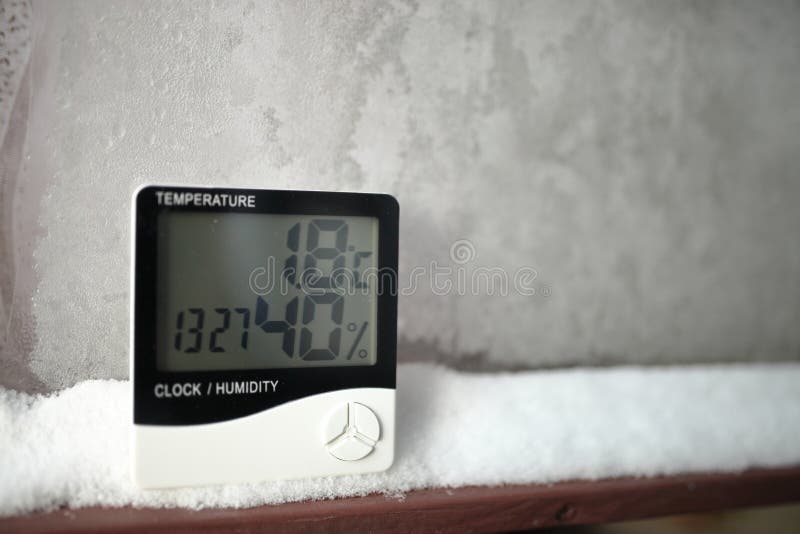 The Humidity Indicator is Indicated on a Hygrometer Installed on the ...