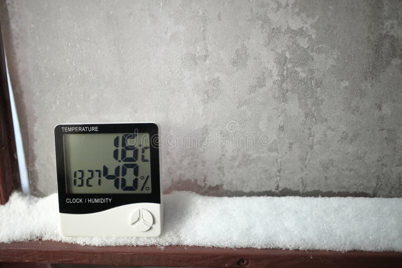 The Humidity Indicator is Indicated on a Hygrometer Installed on the ...