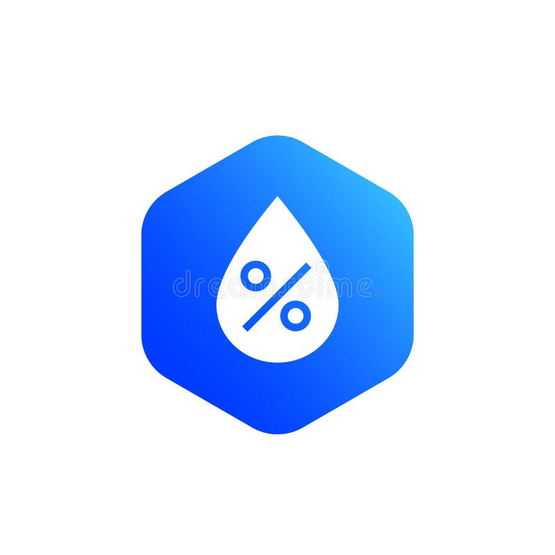 Humidity level vector icon stock vector. Illustration of hygrometer ...