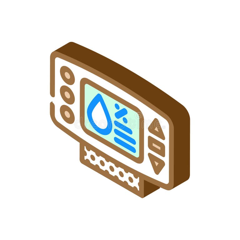 Humidity Sensor Module Isometric Icon Vector Illustration Stock ...
