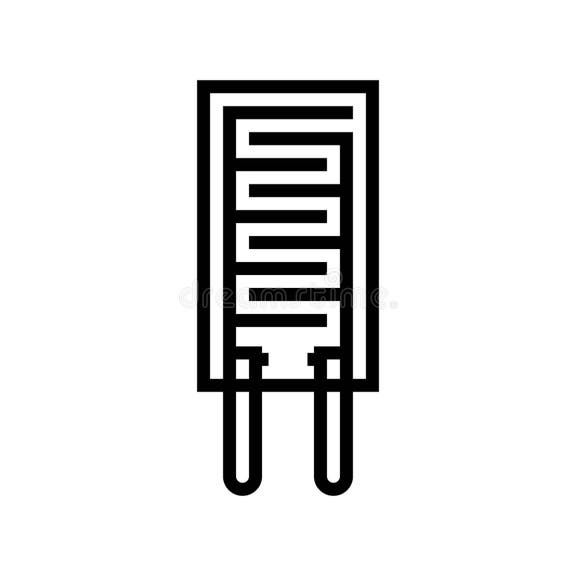 Humidity Sensor Module Line Icon Vector Illustration Stock Vector ...