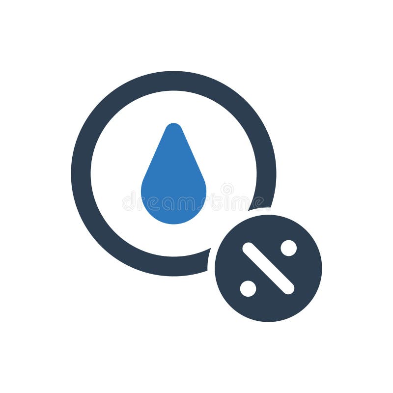 Humidity icon Vector stock vector. Illustration of precipitation ...