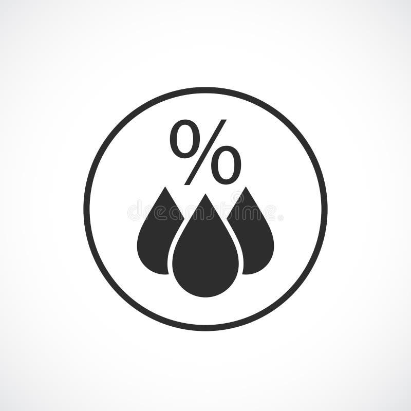 Humidity Meter. Humidity Levels Icon Stock Illustration - Illustration ...