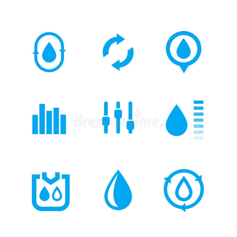 Humidity Water Control Icons Set Stock Illustrations – 185 Humidity ...