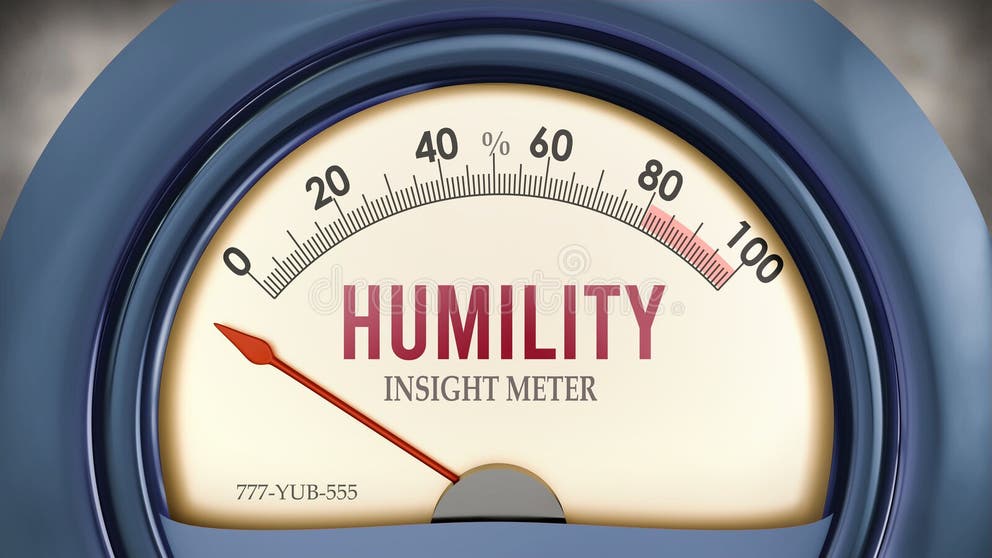 Humility and Insight Meter that Hits less Than Zero, Very Low Level of ...