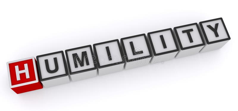 Humility word block stock illustration. Illustration of cognition ...