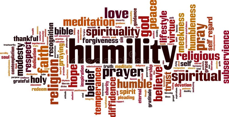 Humility word cloud stock vector. Illustration of concept - 171255572