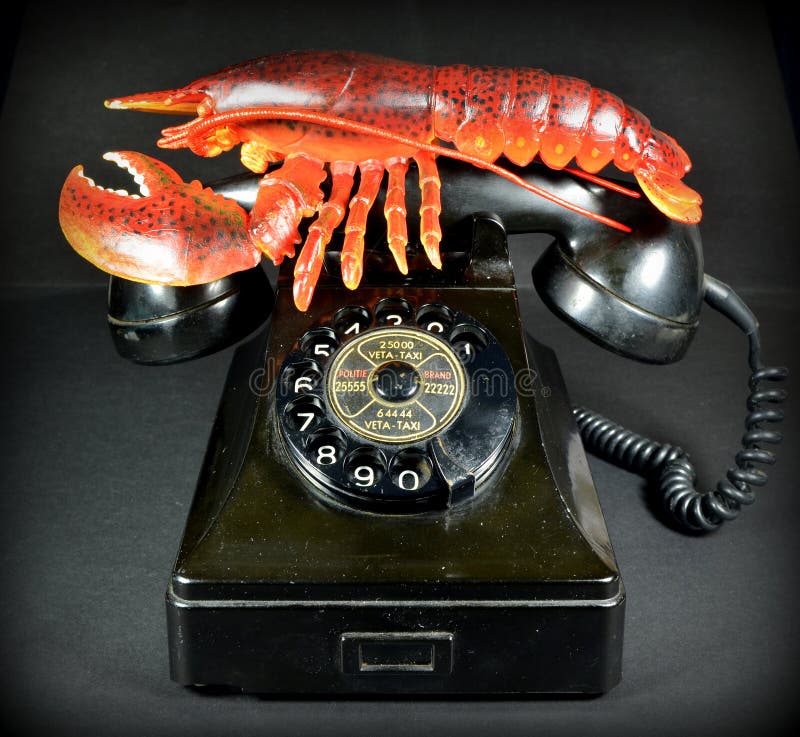 Hummer-Telefon stockfoto. Bild von surrealistisch, hummer - 41041742