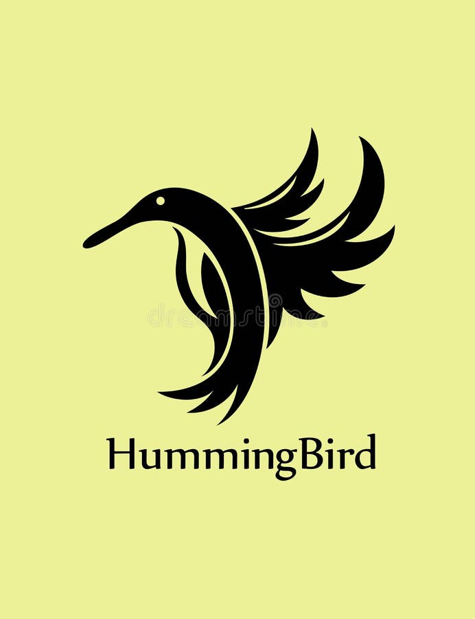 Humming Bird Logo stock vector. Illustration of symbol - 59205378