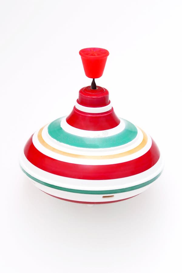 Toy top stock image. Image of children, blue, isolated - 24287517